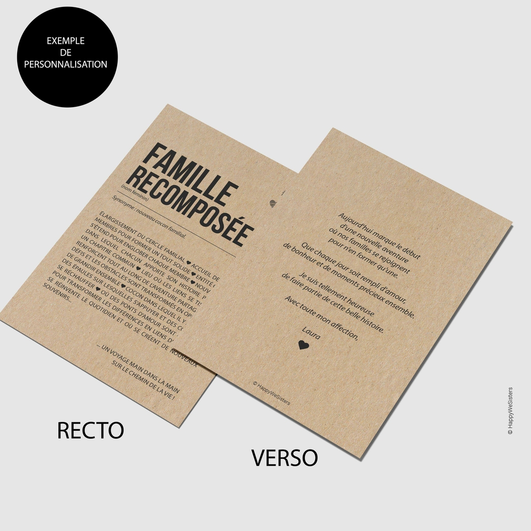 Carte définition famille recomposée - CARTES PAR OCCASION/FAMILLE ...