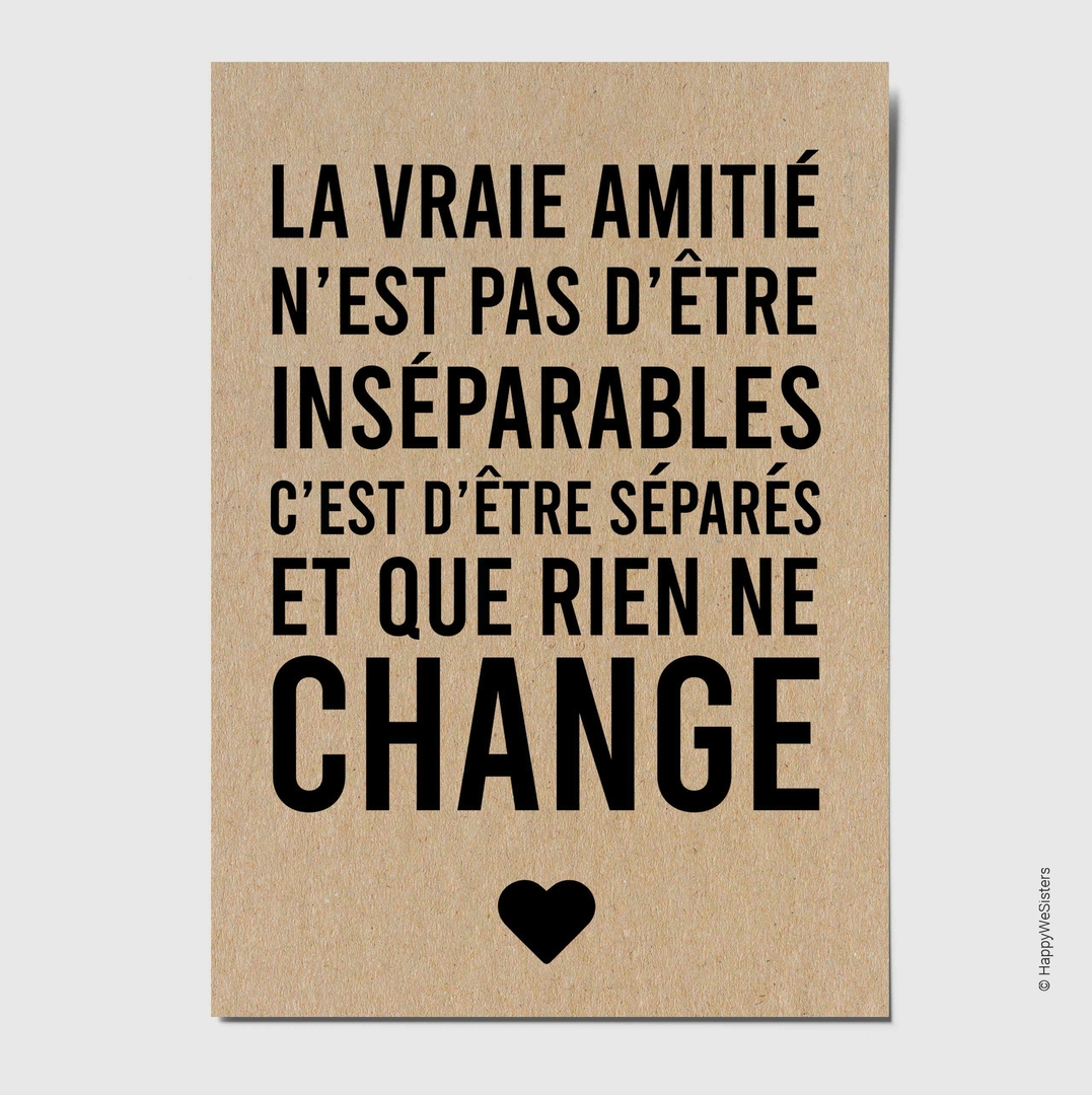 Carte d'amitié - happywesisters