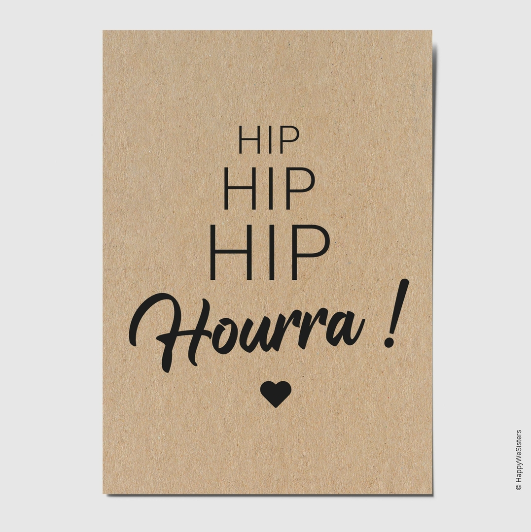 Carte Hip hip hip hourra personnalisable - CARTES PAR OCCASION ...