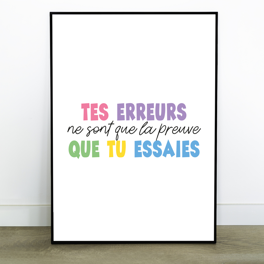 Lot d'affiches motivation enfant - happywesisters
