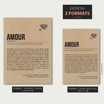 Carte définition Amour personnalisable - happywesisters