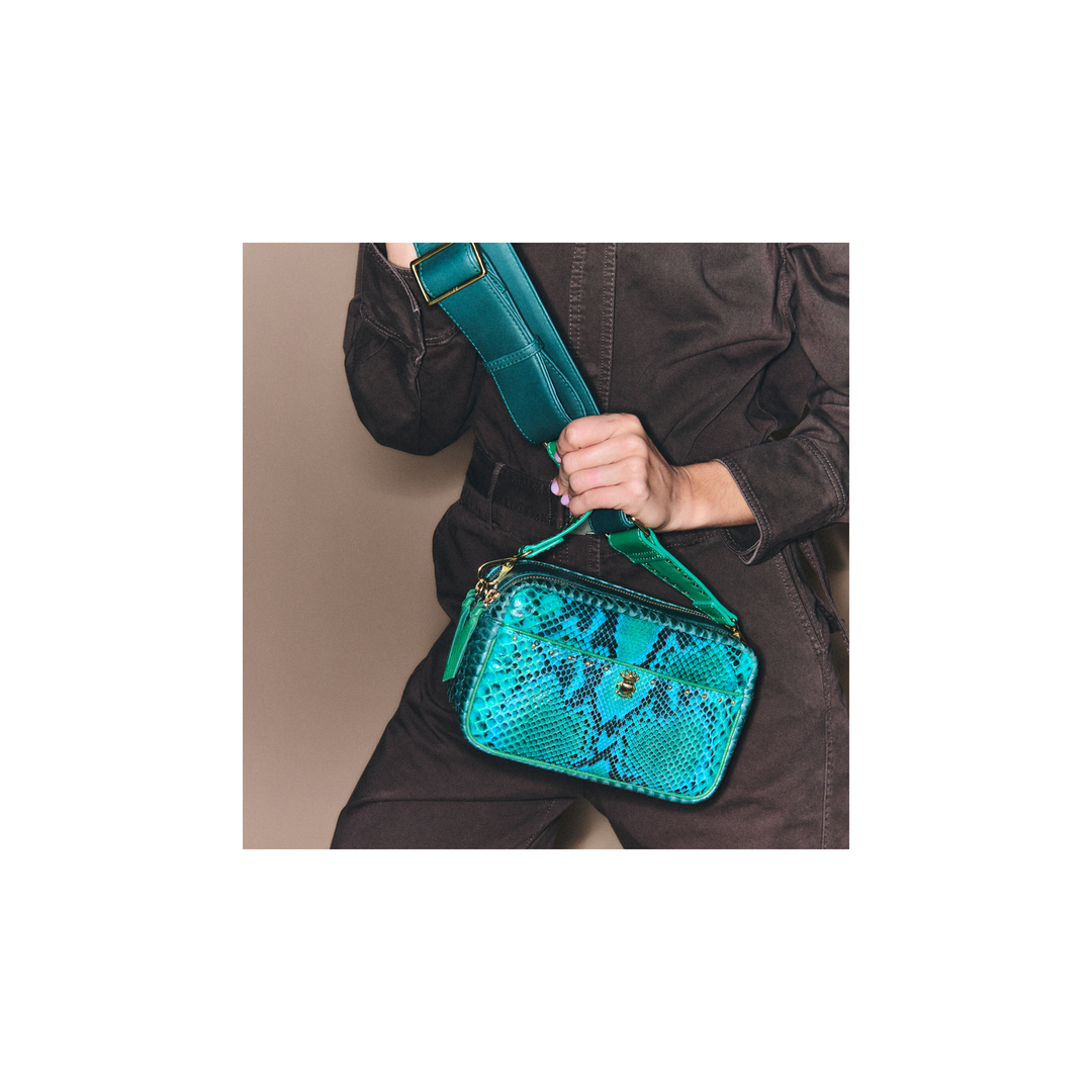 Sac Python Lily Prairie avec Rivets - Claris Virot - BOUTIQUE SO... Bijoux