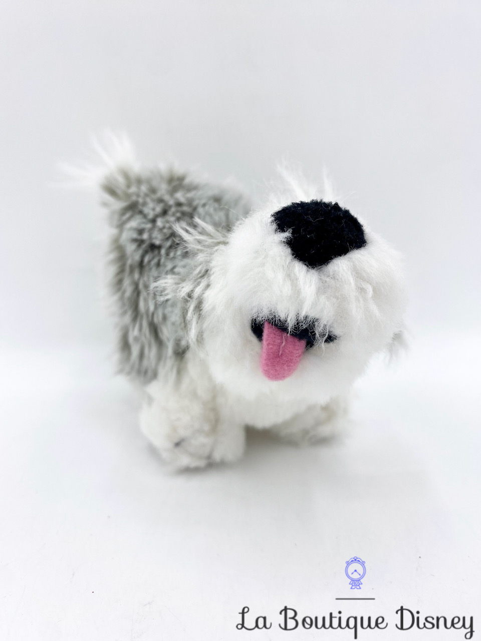 Peluche Mini Max Chien La petite sirène Disney Princess blanc gris 10 ...