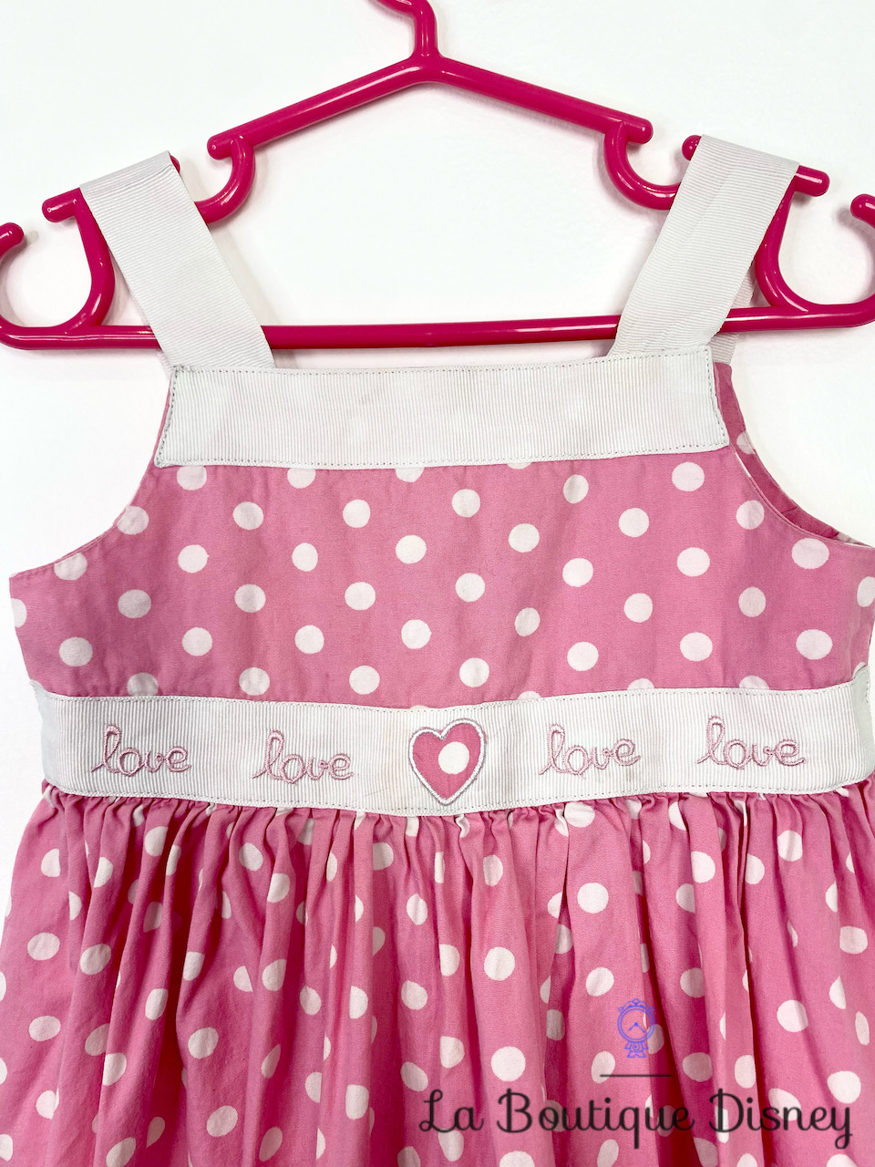 Robe Minnie Mouse Disneyland Paris Disney taille 24 mois rose pois ...