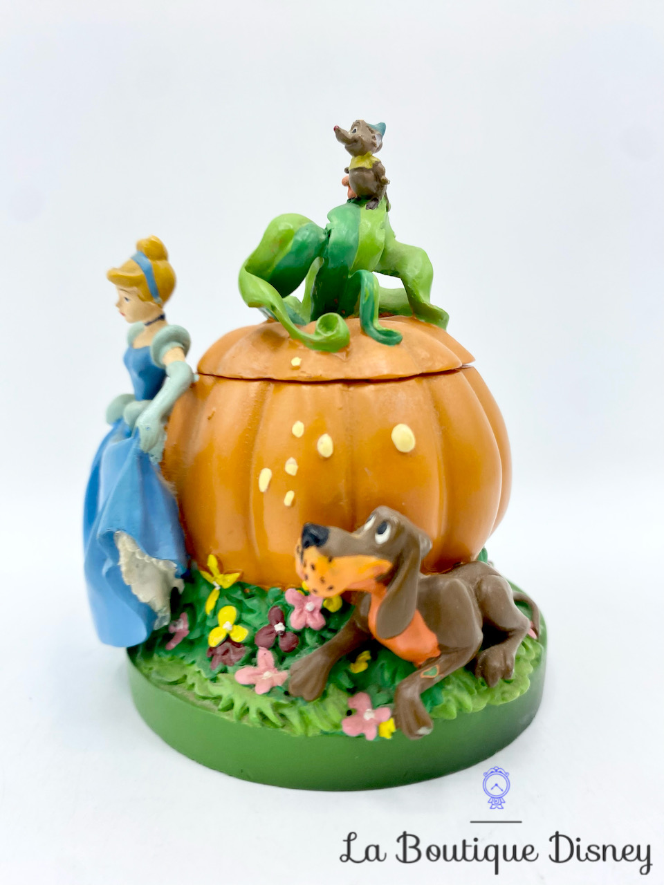 Boite résine Cendrillon Disney vintage citrouille Fée Marraine Pataud ...