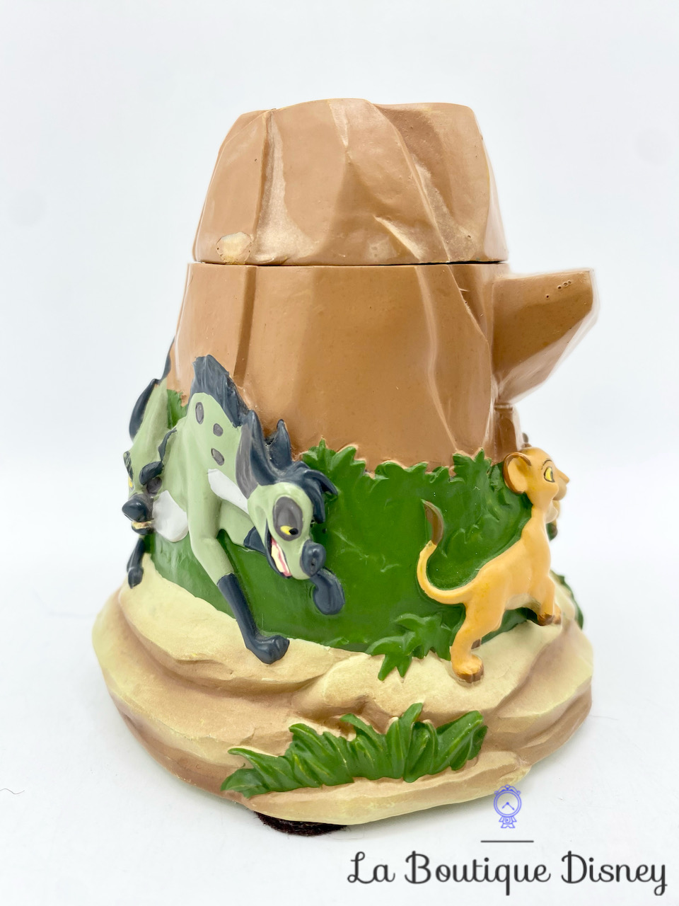 Boite résine Le roi lion Disney vintage rocher Simba Nala Hyènes ...