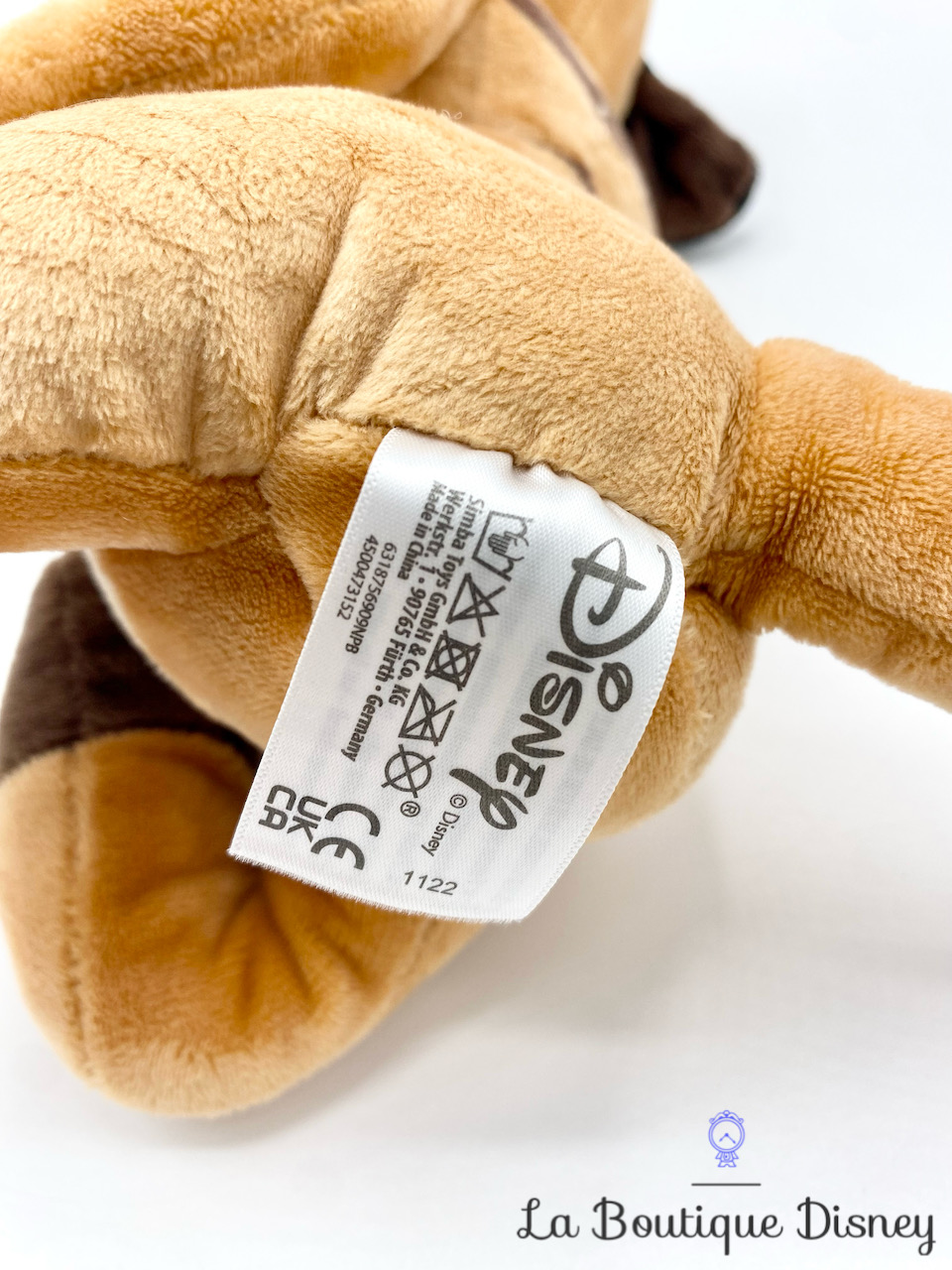 Peluche Timon Disney Simba Toys Le roi lion suricate marron 30 cm ...