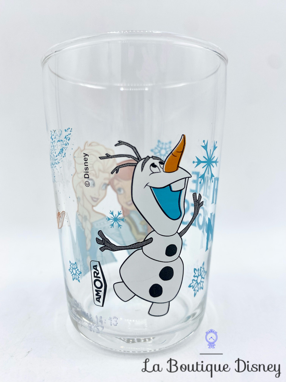Verre Amora Elsa Anna Olaf La reine des neiges Disney moutarde ...