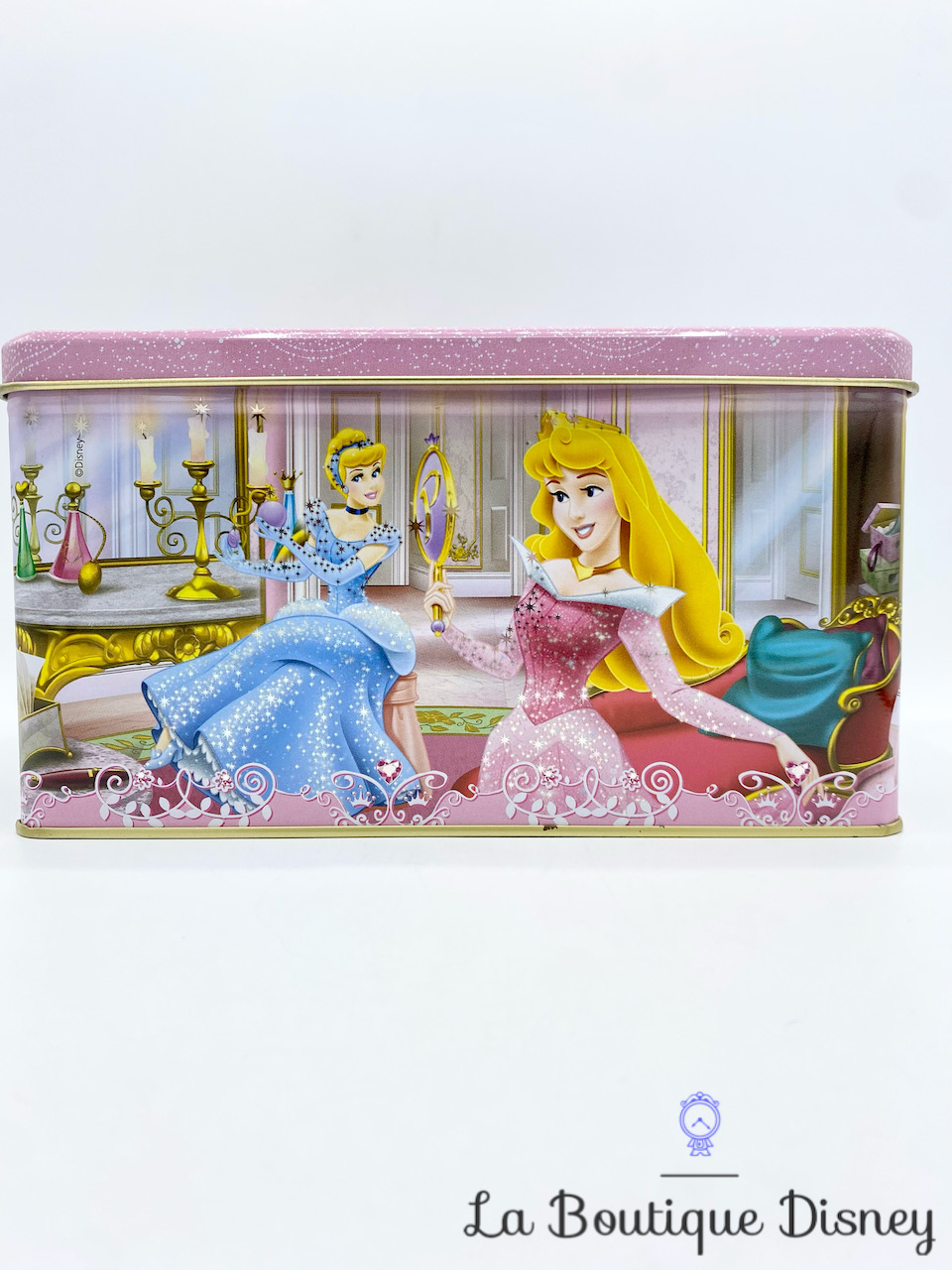 Boite métal Princesses Disney Balocco rose coeur Cendrillon Blanche ...