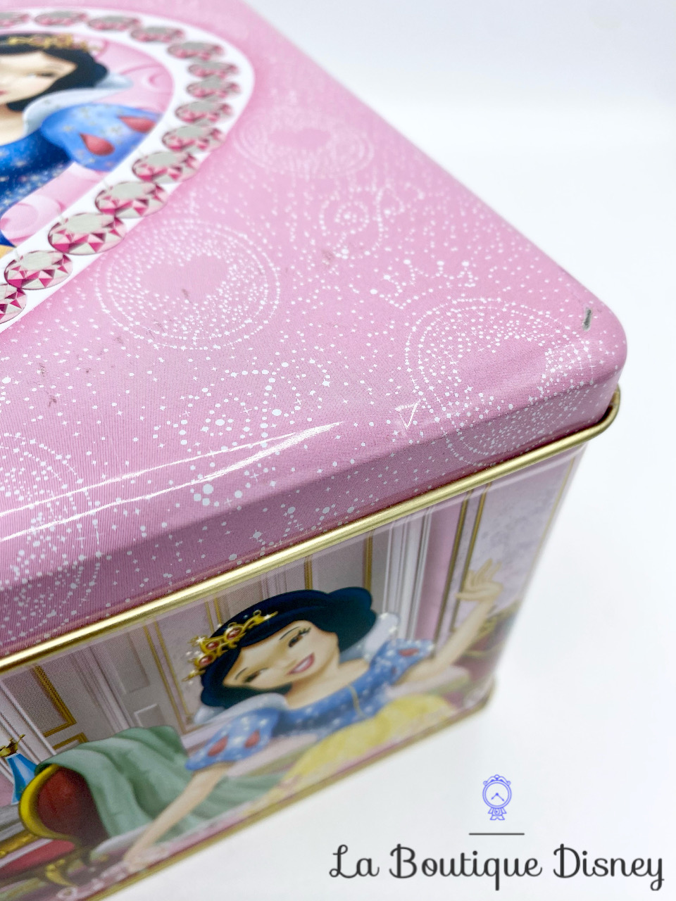 Boite métal Princesses Disney Balocco rose coeur Cendrillon Blanche ...