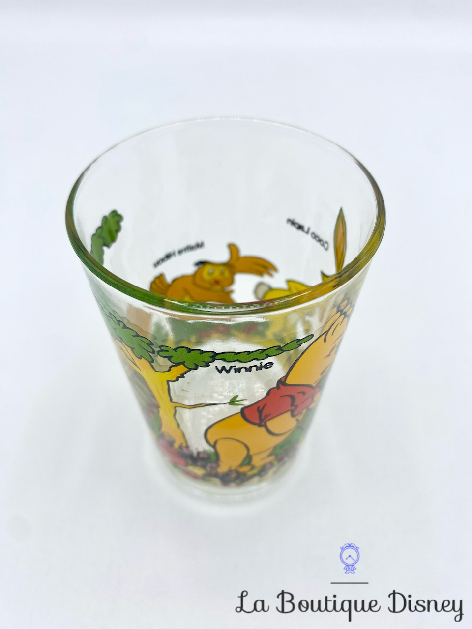 Verre Winnie l'ourson Castor Disney VMC Reims vintage moutarde ...