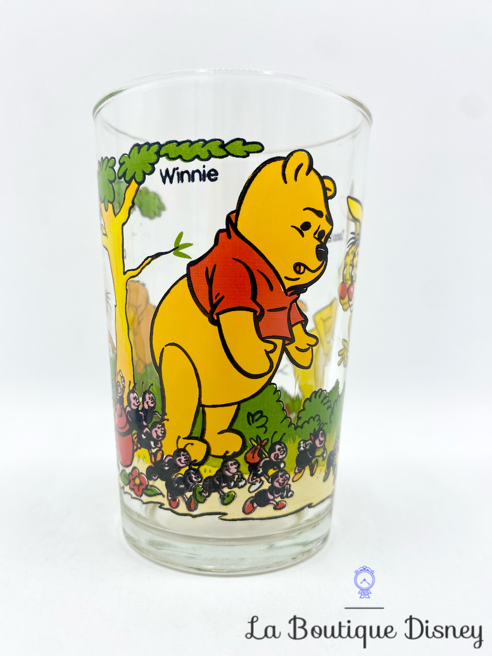 Verre Winnie l'ourson Castor Disney VMC Reims vintage moutarde ...