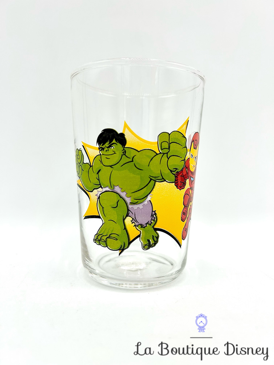 Verre Amora Super Hero Squad Marvel Iron Man Hulk moutarde - Vaisselle ...