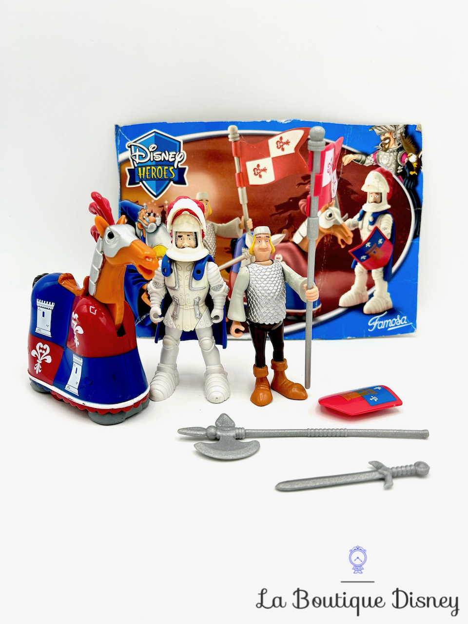 Figurines Chevaliers Cheval Merlin l'enchanteur Disney Heroes Famosa ...