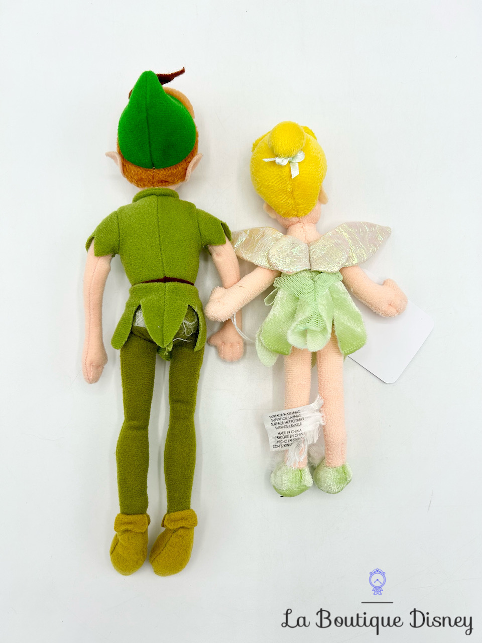 Peluches Peter Pan Fée Clochette Disney Store vintage mini poupées 25 ...