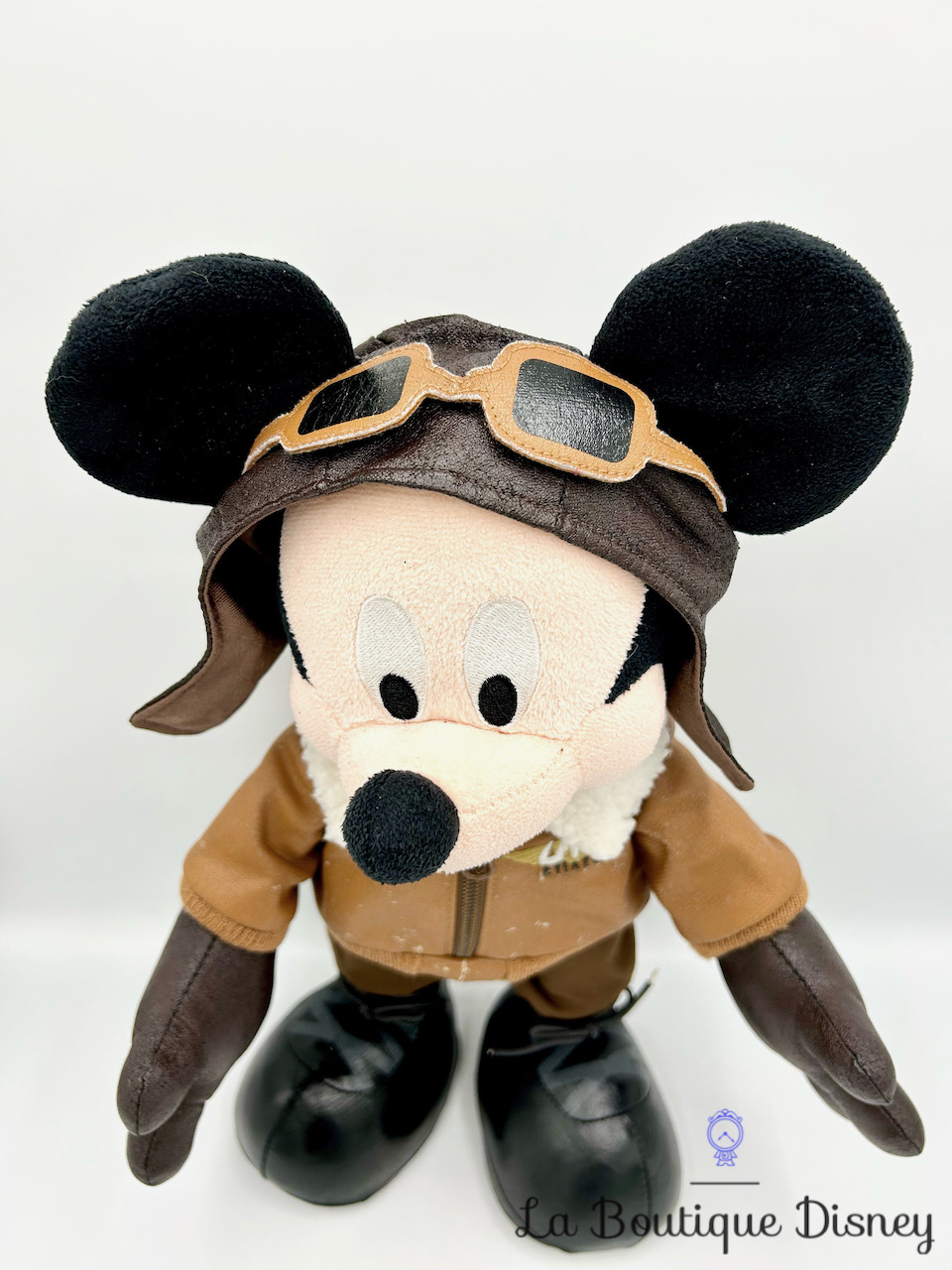 Peluche Mickey Mouse Aviator Disneyland Paris Disney marron aviateur 42 ...