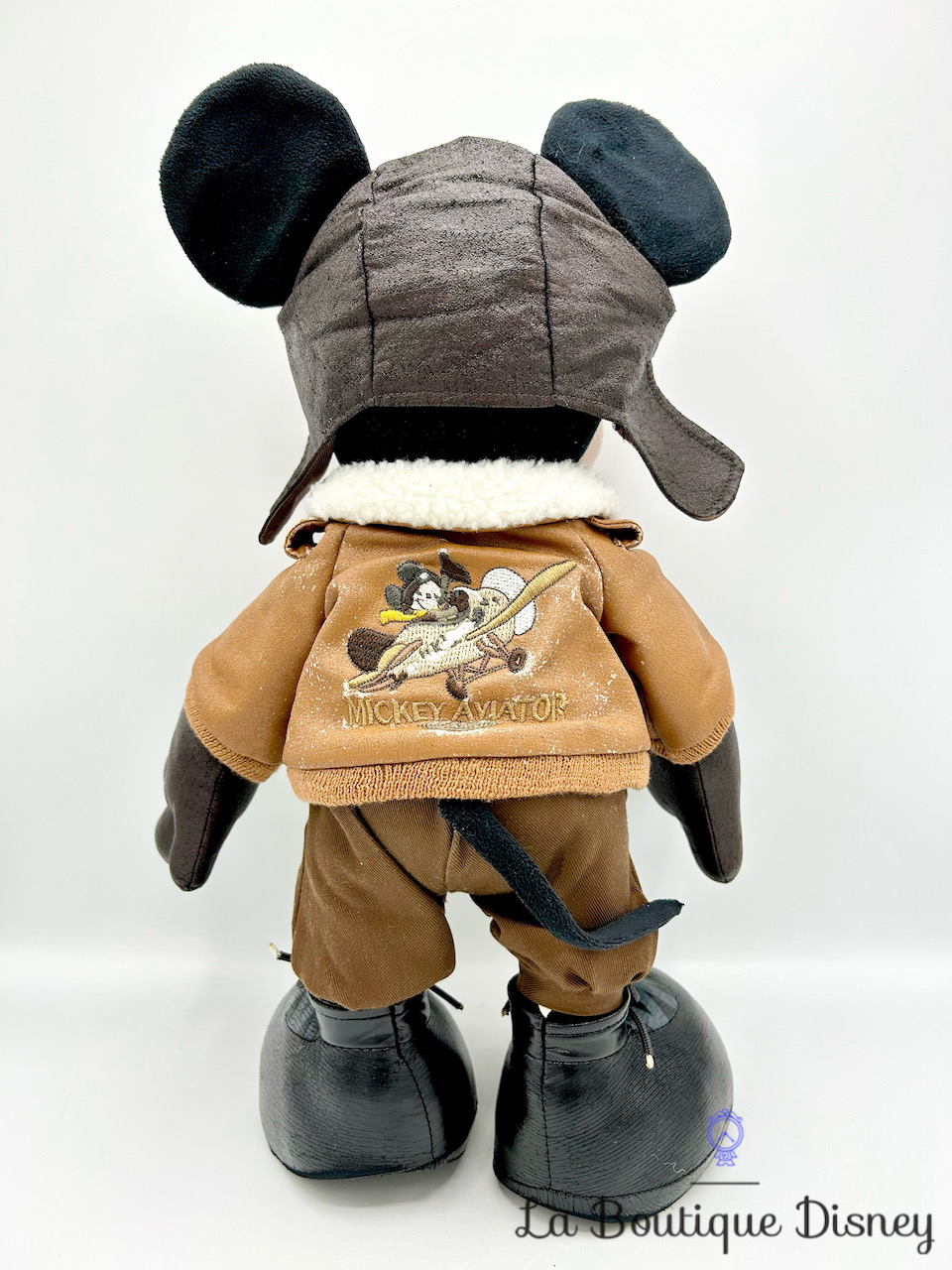 Peluche Mickey Mouse Aviator Disneyland Paris Disney marron aviateur 42 ...