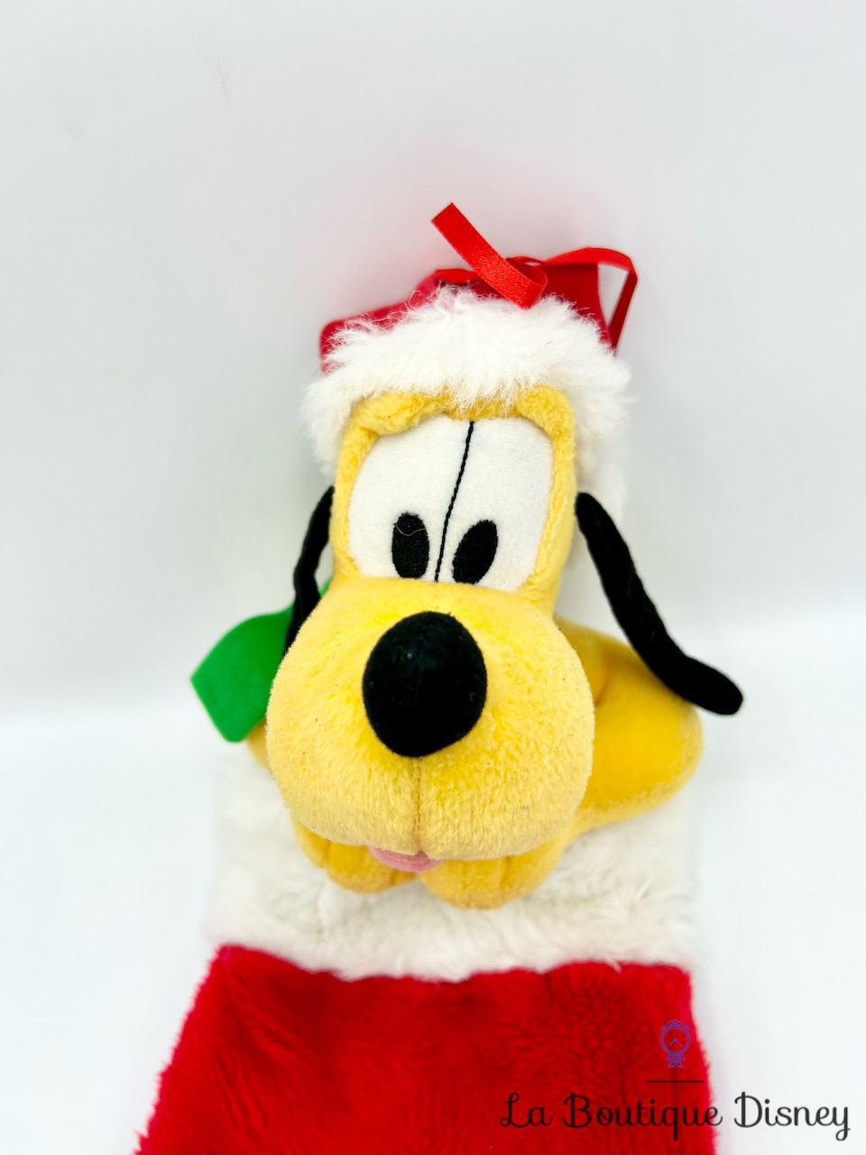 Chaussette de Noël Pluto Disney peluche botte rouge 57 cm - Maison ...