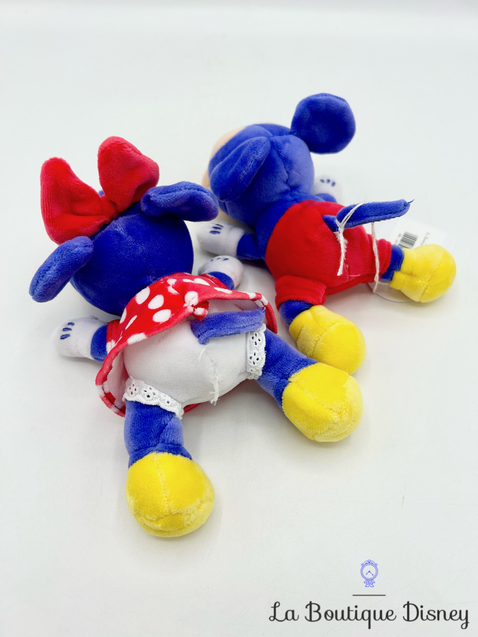 Peluches Mickey Minnie Mouse Cuddleez miniature Disney Store dort couché 20 cm - Peluches ...