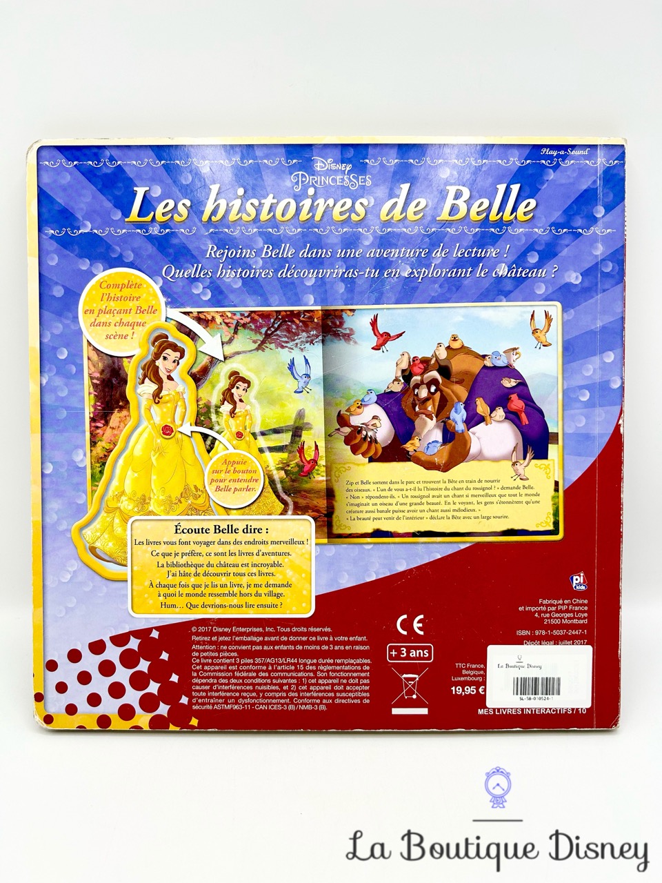 Livre Les histoires de Belle Disney Princess Play a Sound Pi Kids ...