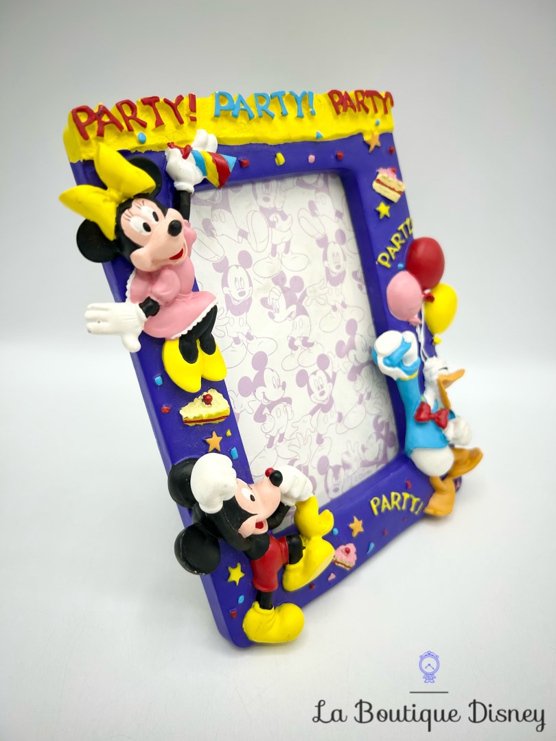 Cadre photo Mickey Minnie Donald Party Disney résine vintage fête ...