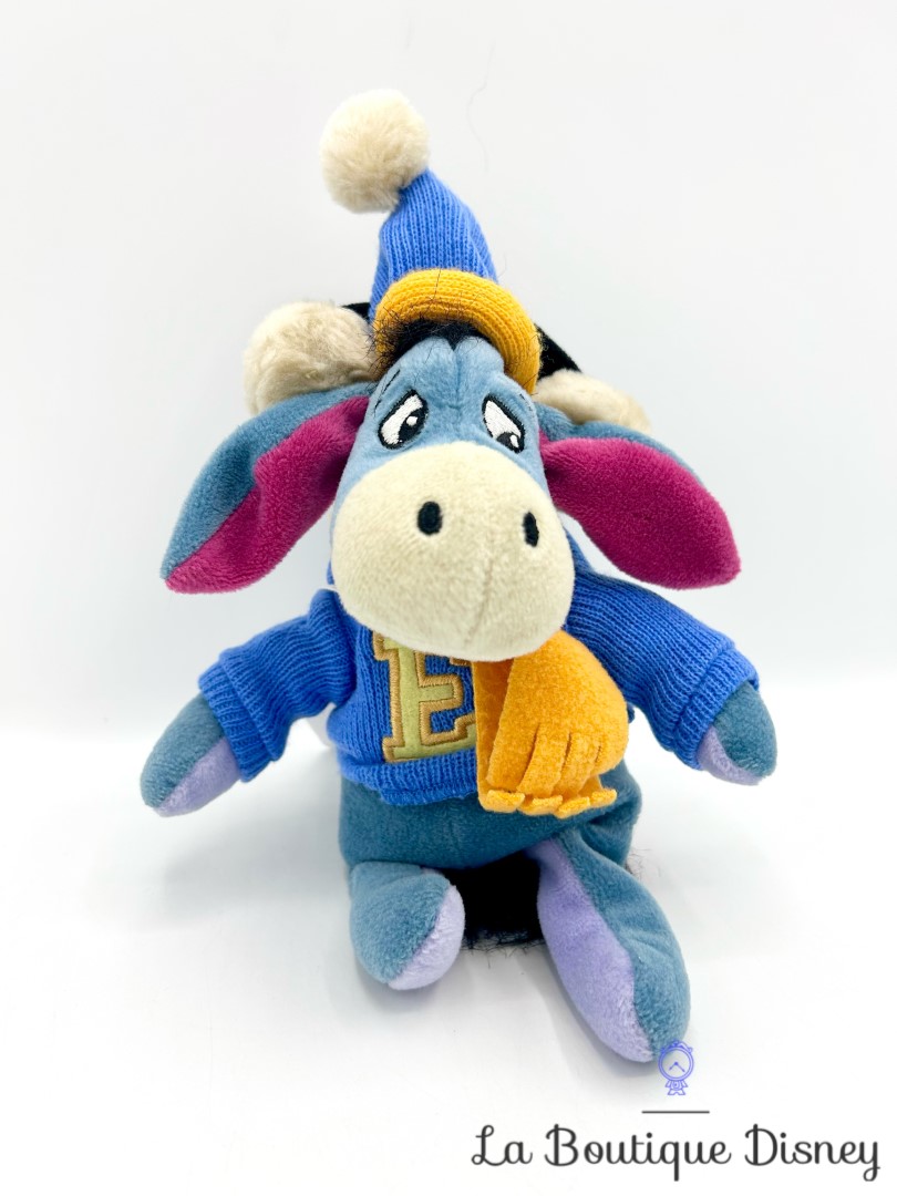 Peluche Bourriquet Hiver Disneyland Paris Disney Eeyore Bonnet Winnie l ...