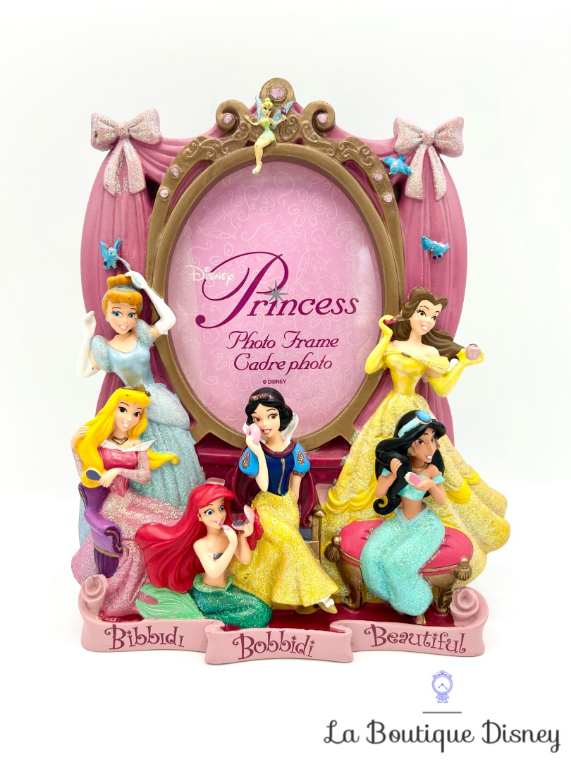 Cadre photo Princesses résine Disney Parks 2018 Disneyland rose Bibbidi ...