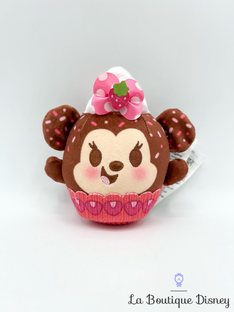 Peluche Munchlings Minnie Mouse Cupcake aux fraises des bois Disney ...