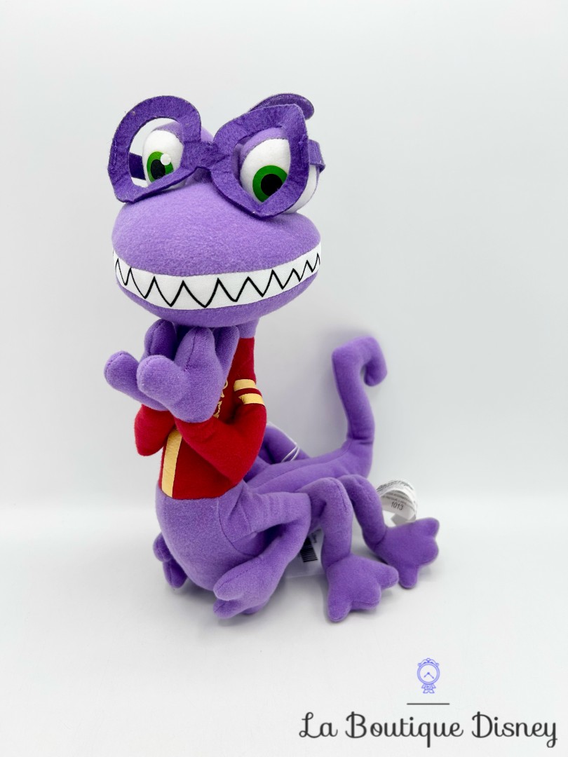 Peluche Léon Bogue Monstres Academy Disney Spin Master Monsters University caméléon violet 26 cm ...
