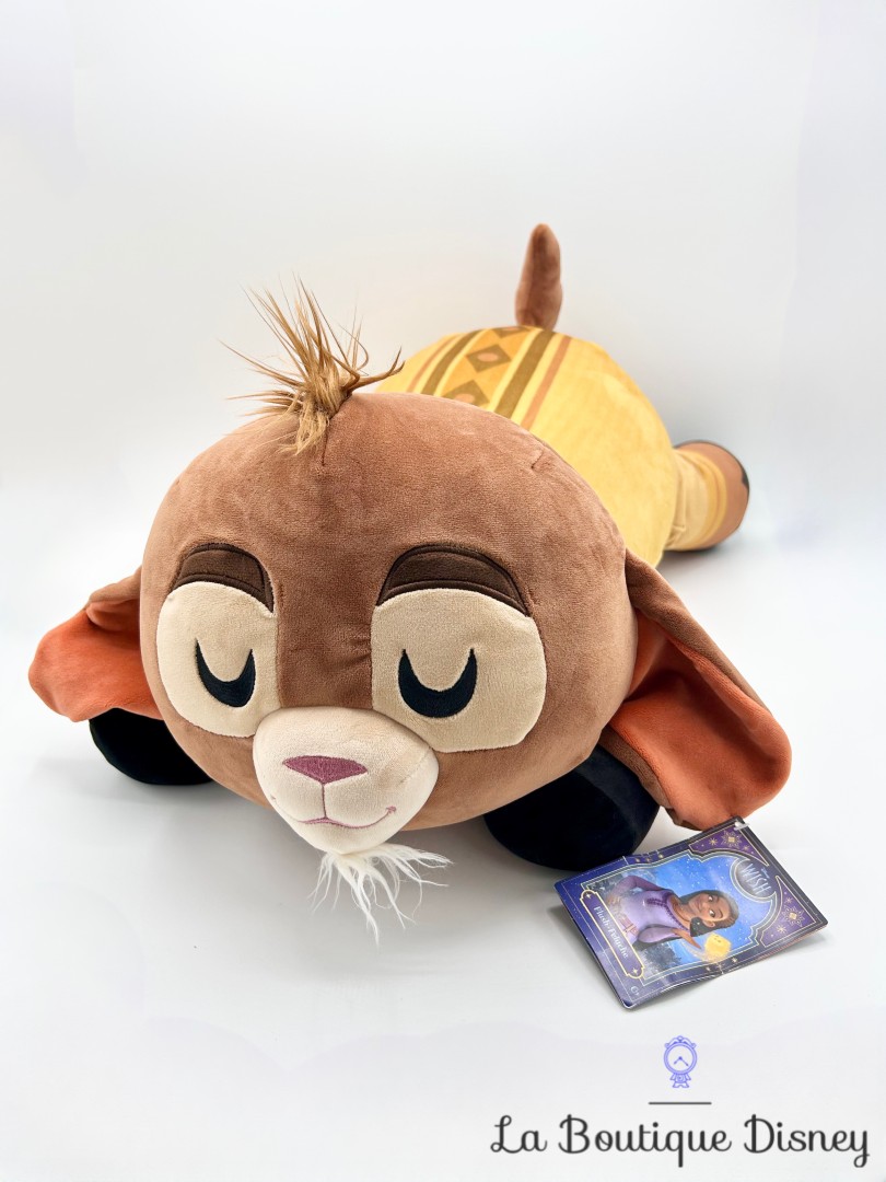 Peluche Valentino Cuddleez Disney Store 2023 Wish chèvre marron dort ...