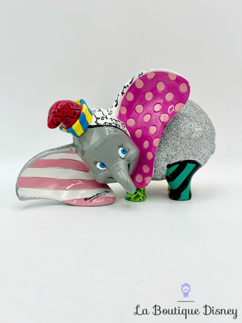 Figurine Britto Dumbo Disney éléphant gris couleurs paillettes 15 cm ...