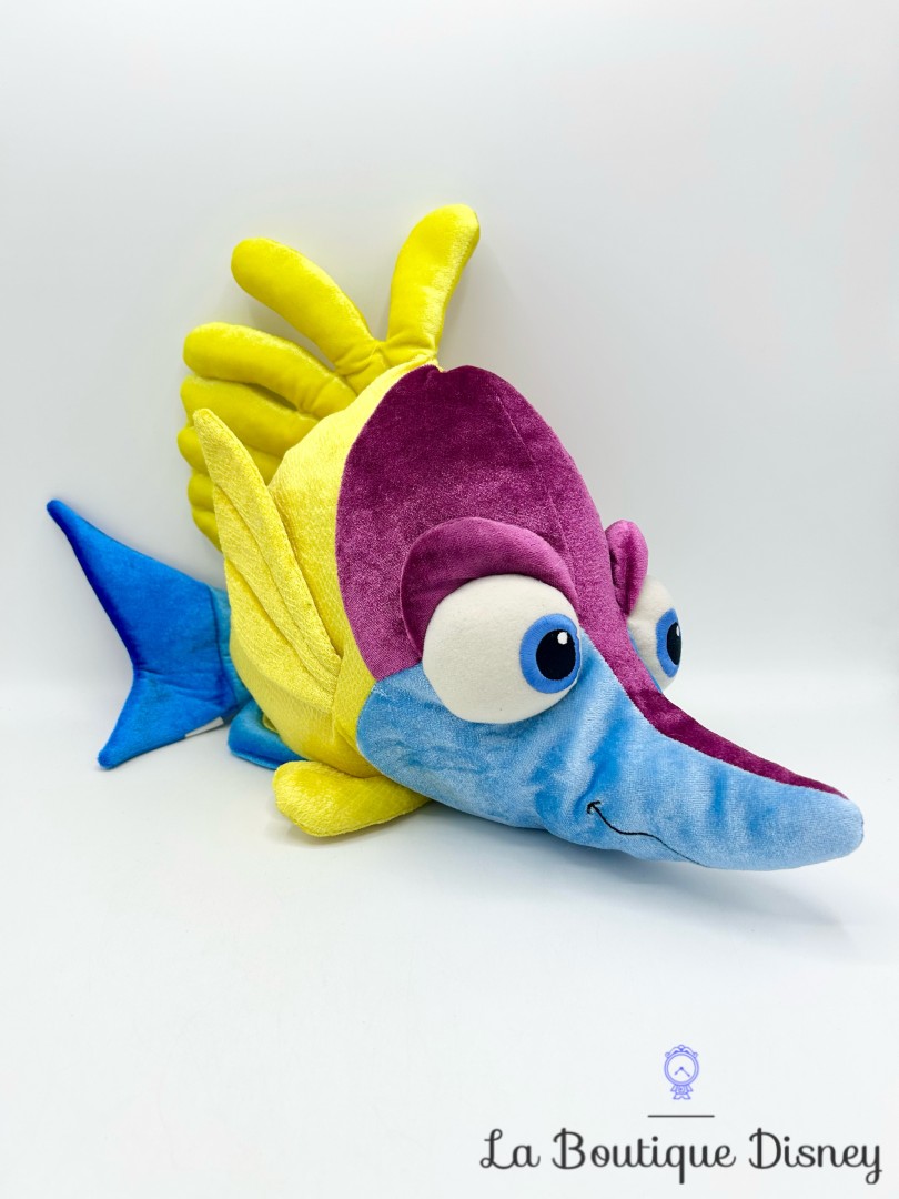 Peluche Titouan poisson Le monde de Némo Disney Store Tad bleu jaune ...