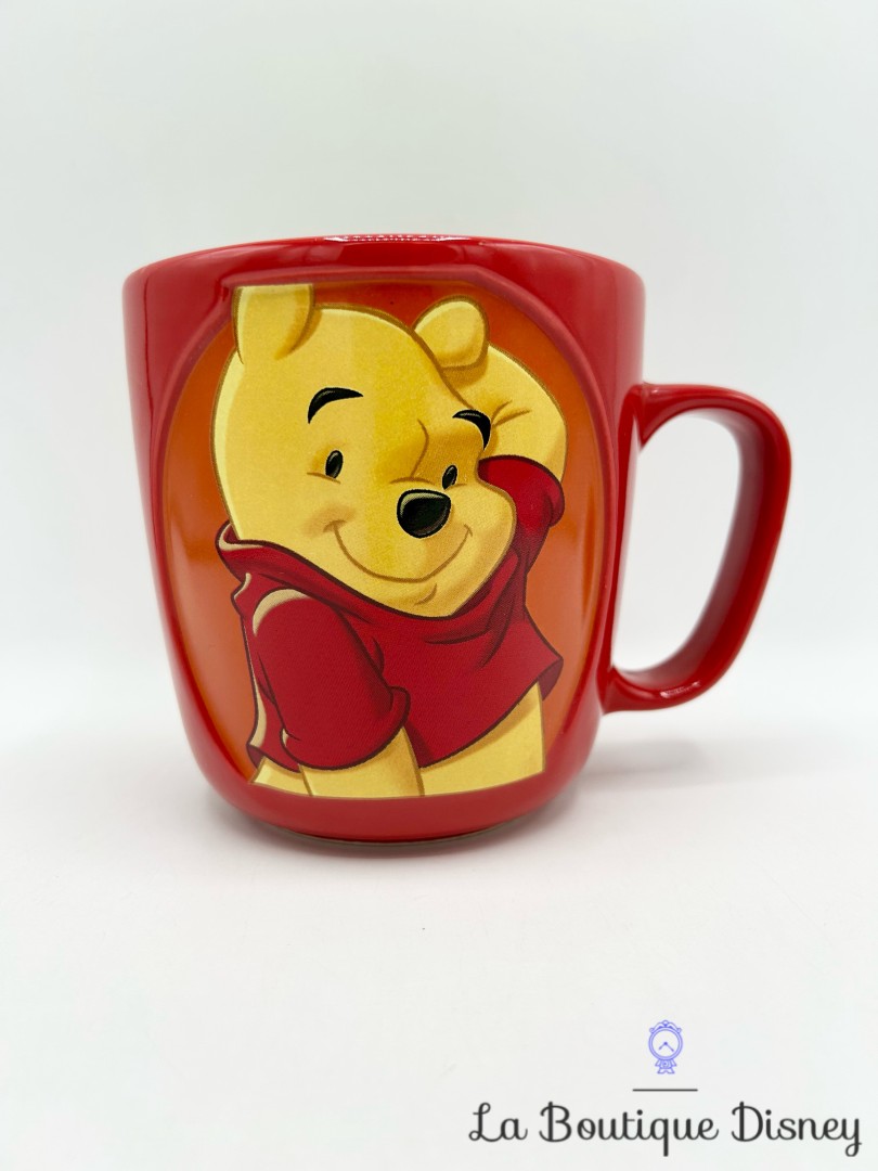 Tasse Winnie l'ourson Lovable Disneyland Paris mug Disney rouge ...