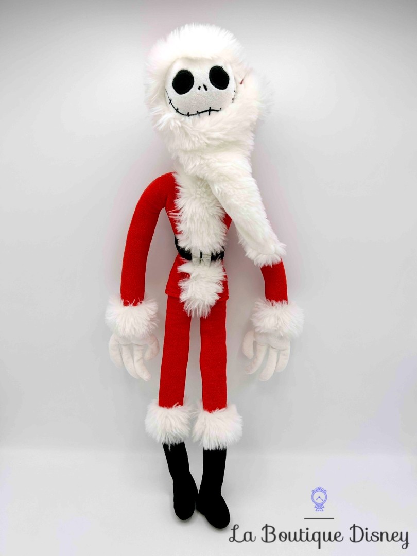 Peluche Jack Skellington Père Noël Disney Store Exclusive 2008 L'étrange Noël de Mr Jack écusson ...
