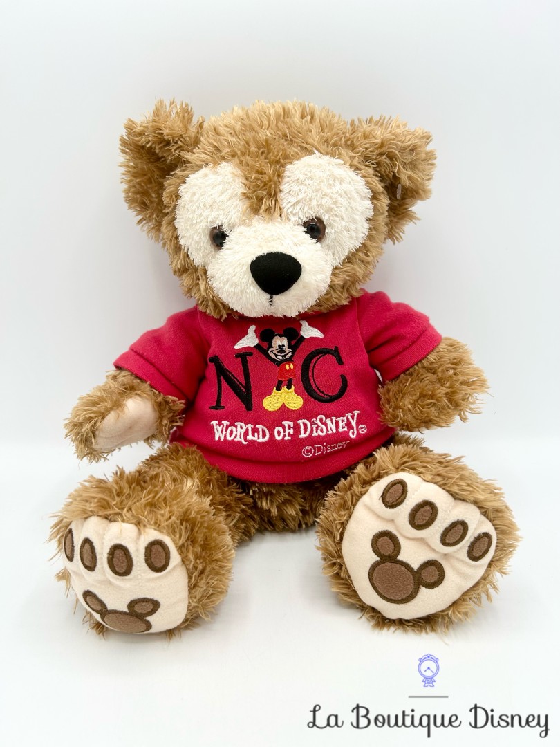 Peluche Duffy NYC World of Disney The Disney Bear USA New York rouge 38 ...
