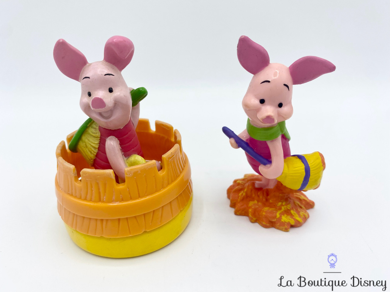 Figurines Porcinet Disney Winnie l'ourson cochon rose Balai Brosse 8 cm ...