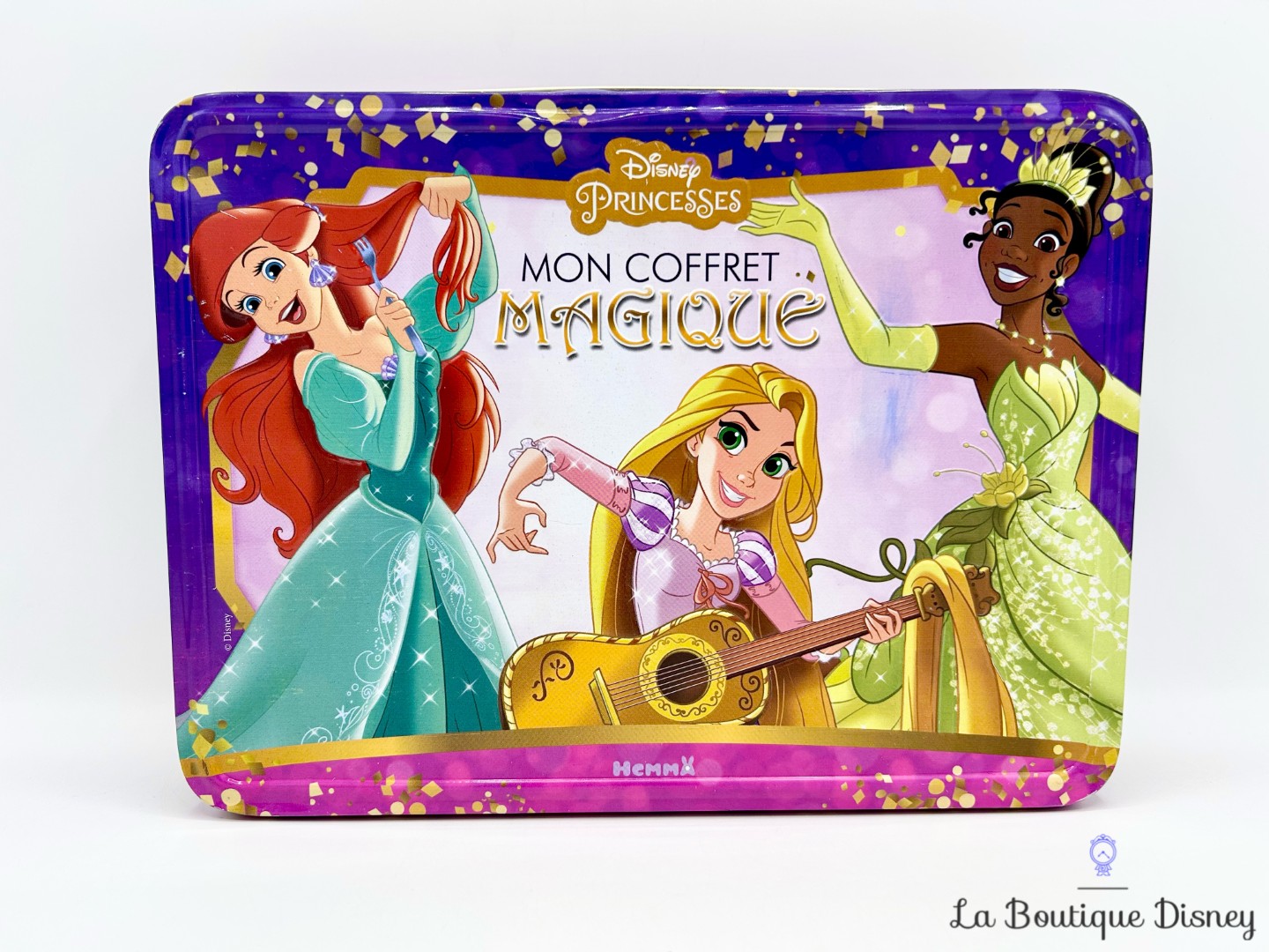 Boite métal Princesses Disney Hemma Mon coffret magique Ariel Raiponce ...