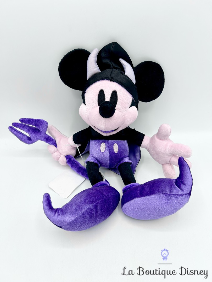 Peluche Mickey Mouse Diable Halloween Disneyland Paris Disney violet 38 ...