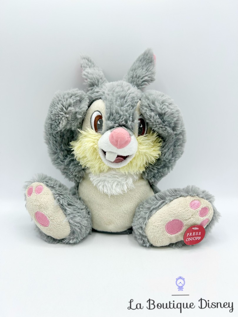 Peluche Panpan automate Disneyland Paris 2017 Disney Bambi lapin gris ...