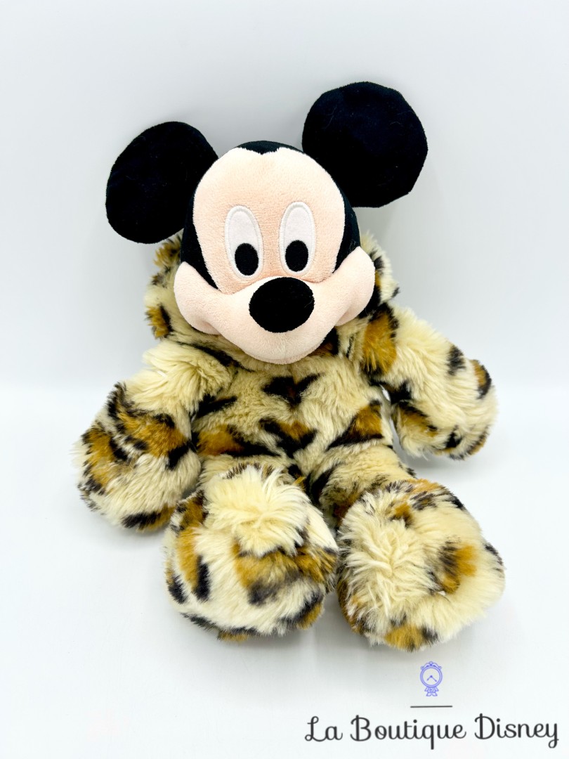 Peluche Mickey Mouse léopard Disneyland Paris Disney combinaison marron ...
