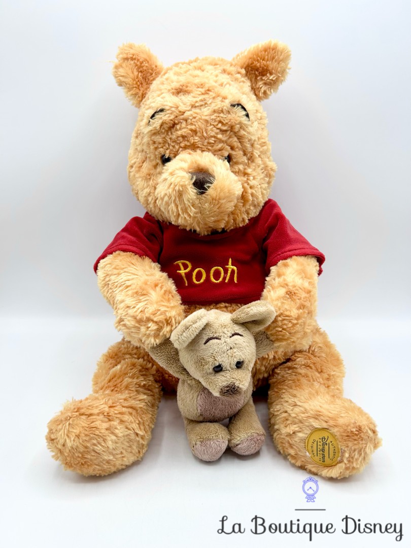 Peluche Winnie l’ourson doudou ours Disney Store Exclusive jaune écusson 44 cm - Peluches ...
