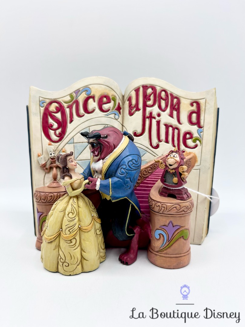 Figurine Jim Shore La Belle et la Bête Storybook Disney Traditions ...