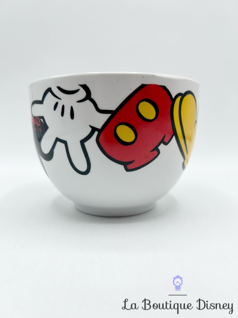 Bol Mickey Mouse Disneyland Paris mug Disney Trudeau mélamine blanc ...