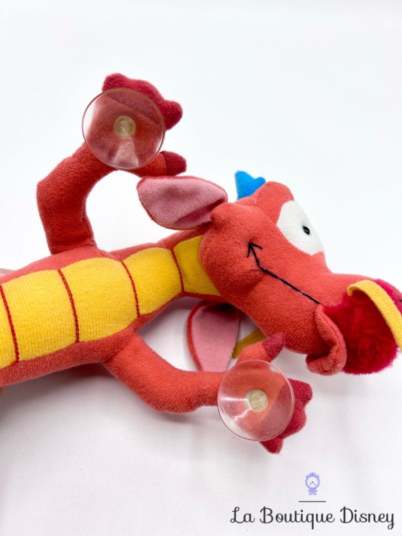 Peluche Mushu Mulan Walt Disney Home Video dragon rouge ventouses 40 cm ...