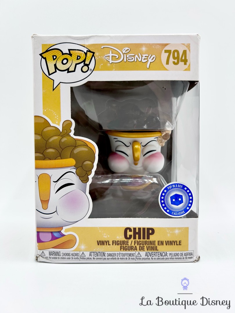 Figurine Funko POP 794 Chip Zip Disney La Belle et la Bête collection ...