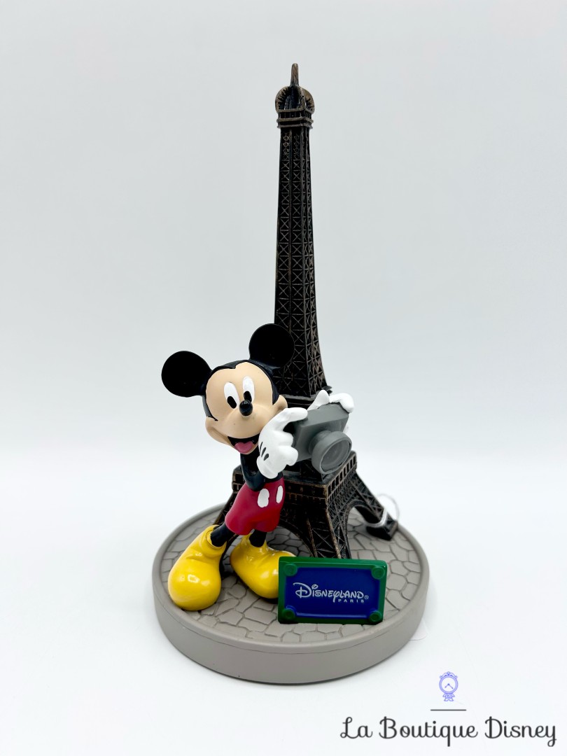 Figurine Mickey Mouse Tour Eiffel Disney Parks Disneyland résine appareil photo 20 cm ...
