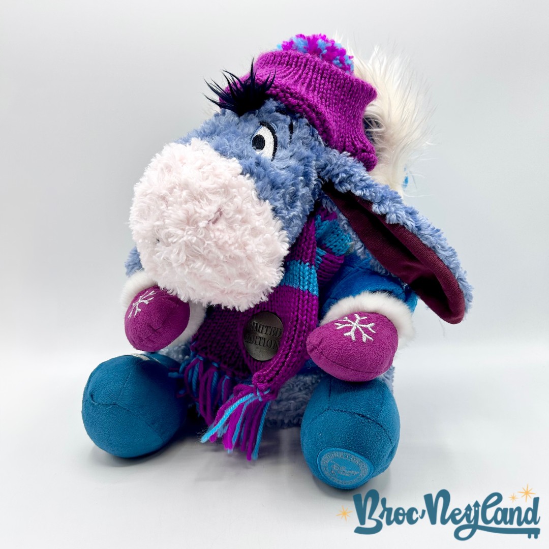 Peluche Bourriquet Noël Disney Store 2011 Limited Edition bleu violet ...