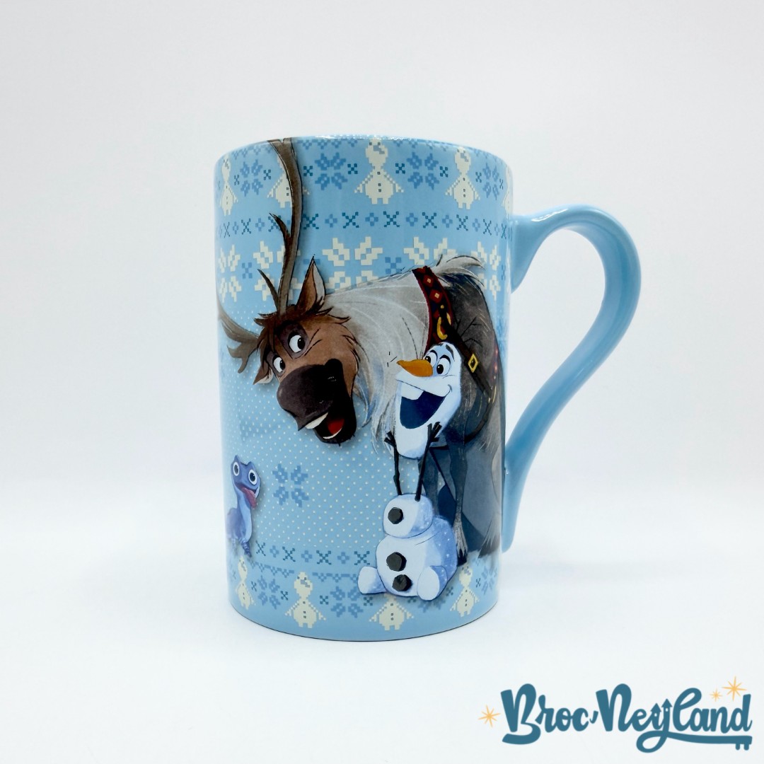 Tasse Olaf Sven Bruni La Reine des Neiges 2 Disney Store 2021 mug bleu ...
