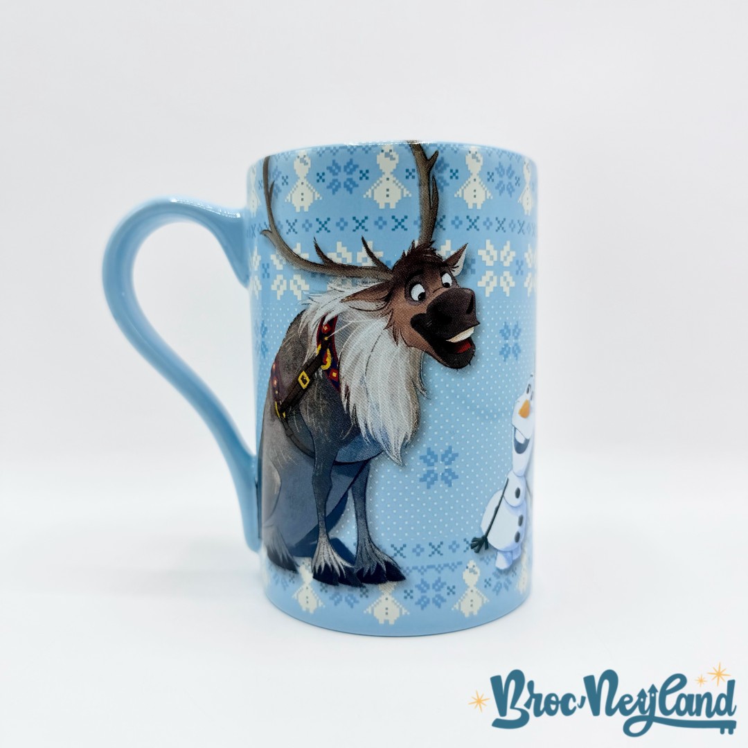 Tasse Olaf Sven Bruni La Reine des Neiges 2 Disney Store 2021 mug bleu ...