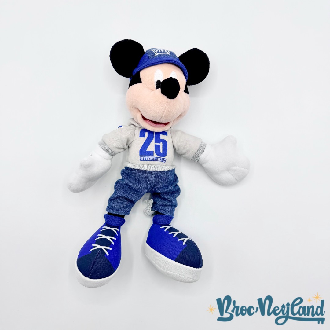 Peluche Mickey Mouse 25 Twenty Five Disneyland Paris 25ème anniversaire ...